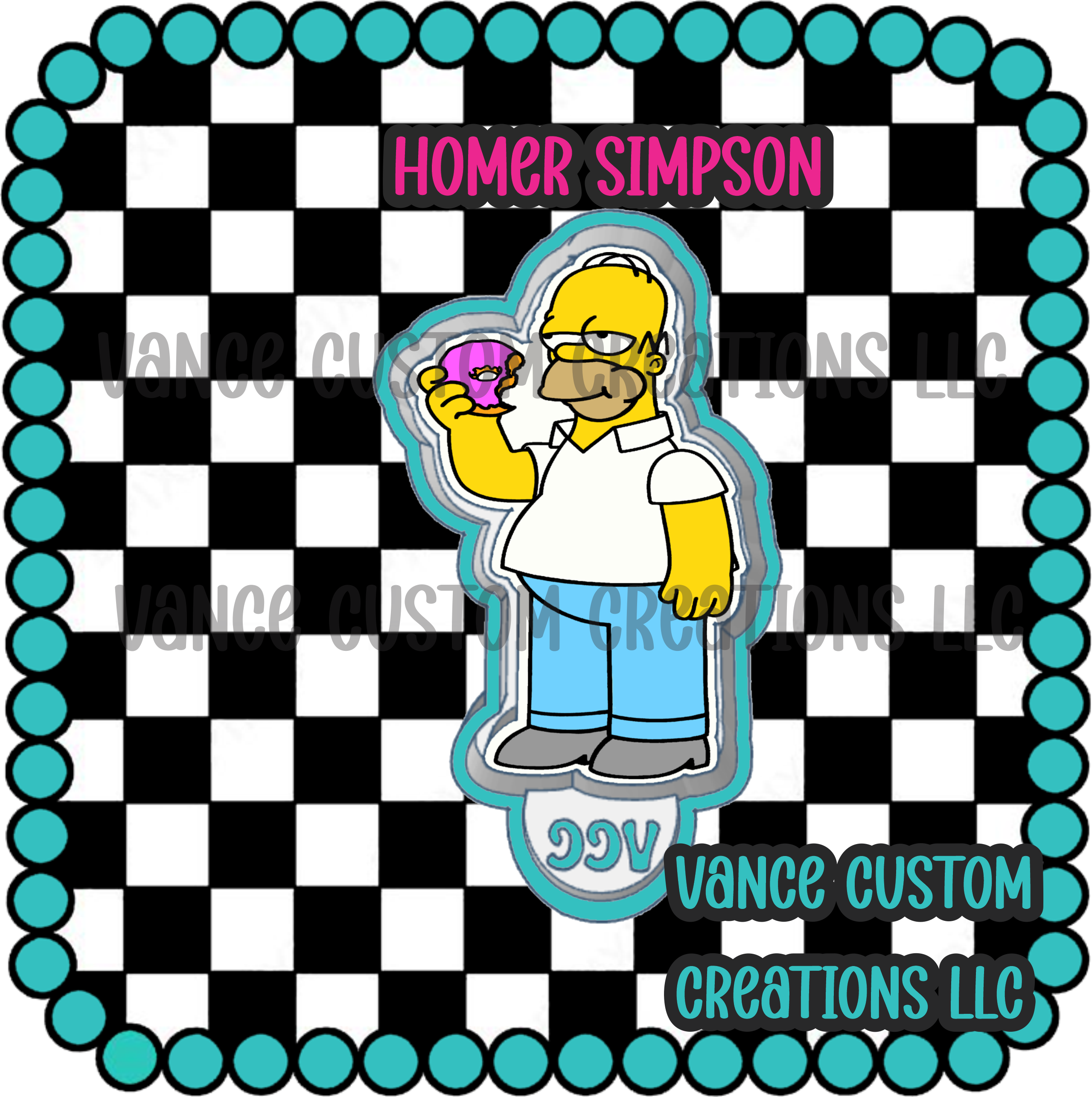 Homer Simpson Freshie Mold – Vance Custom Creations