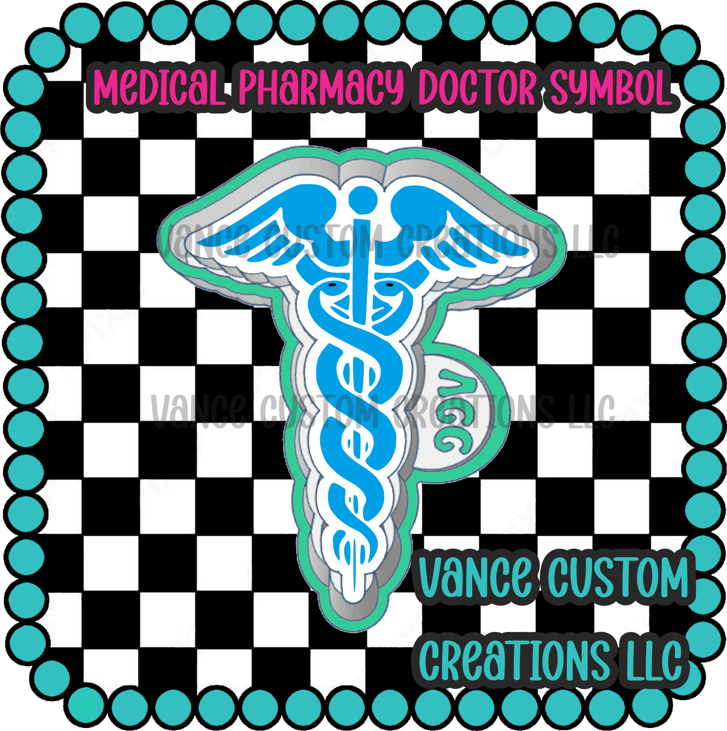 Medical Pharmacy Doctor Symbol Freshie Mold – Vance Custom Creations