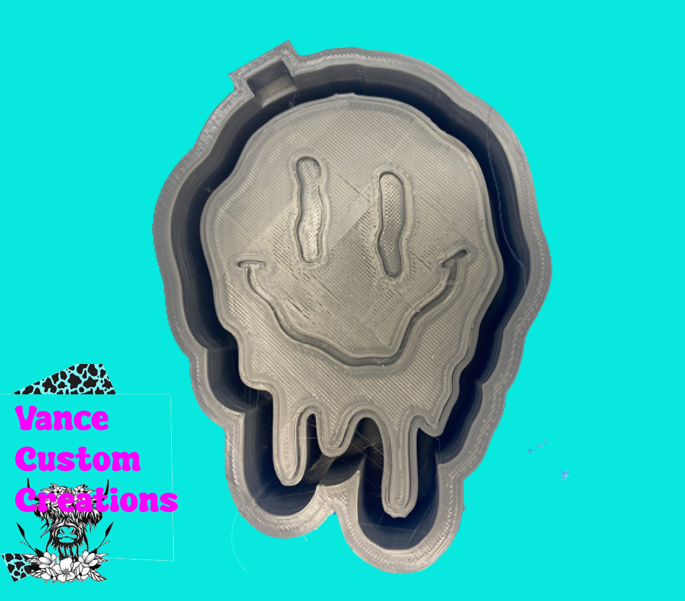 Melting Smiley Face Mold – Vance Custom Creations